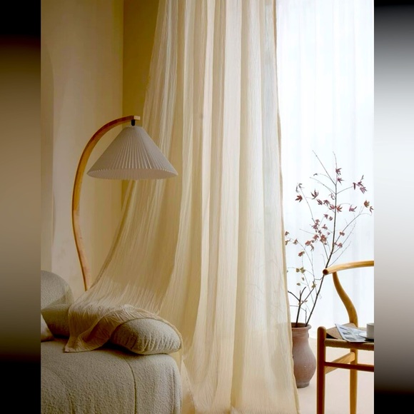 Accents | Beige Sheer Curtain Panels | Poshmark